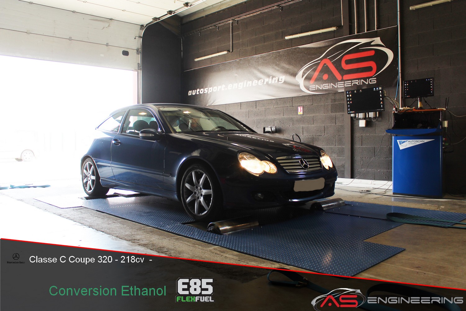 Conversion Flexfuel E85 Mercedes Classe C coupe 320 - 218cv - AS31 ...